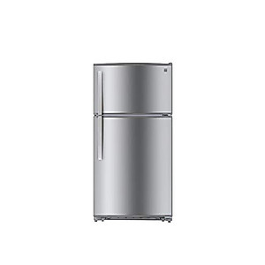 Kenmore Top-Freezer Refrigerator with LED Lighting and 20.8 Cubic Ft. Total Capacity, Stainless Steel