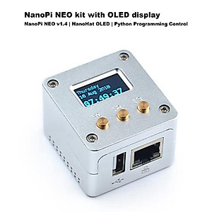 Frobea NanoPi OLED Display+Metal Case Kit H3 Development Board 512MB DDR3 RAM Openwrt Armbian