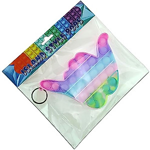 Hawaiian Island Style Fidget Popper Keychain (Hang Loose)