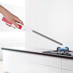 Fdit Electronic Kitchen Gas Stove Lighter Oven BBQ Candle Safety Ignitor Home Kitchen Outdoor Camping Picnic Use(Red)