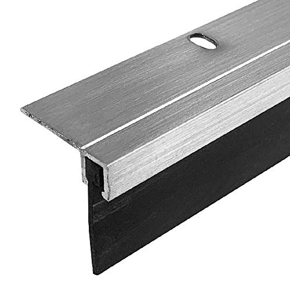 Door Bottom Sweep 1” W with Neoprene Sweep 13/16”h Exposed, 1.65” Total Height (#71518) (48")