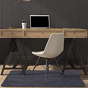 cotooh Chair Mat for Hard Floor, 55' x 35' Large Office Chair Mat for Hardwood Floor & Tile Floor, Computer Gaming Rolling Chair Mat Rectangular Floor Protector and Low-Pile Desk Rug, Grey