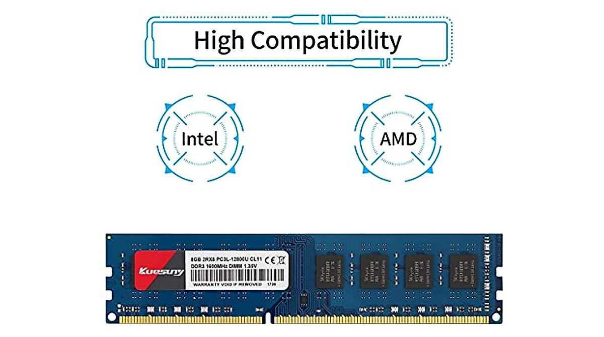 Kuesuny 16GB DDR3L-1600 Desktop RAM Upgrade - Boost PC