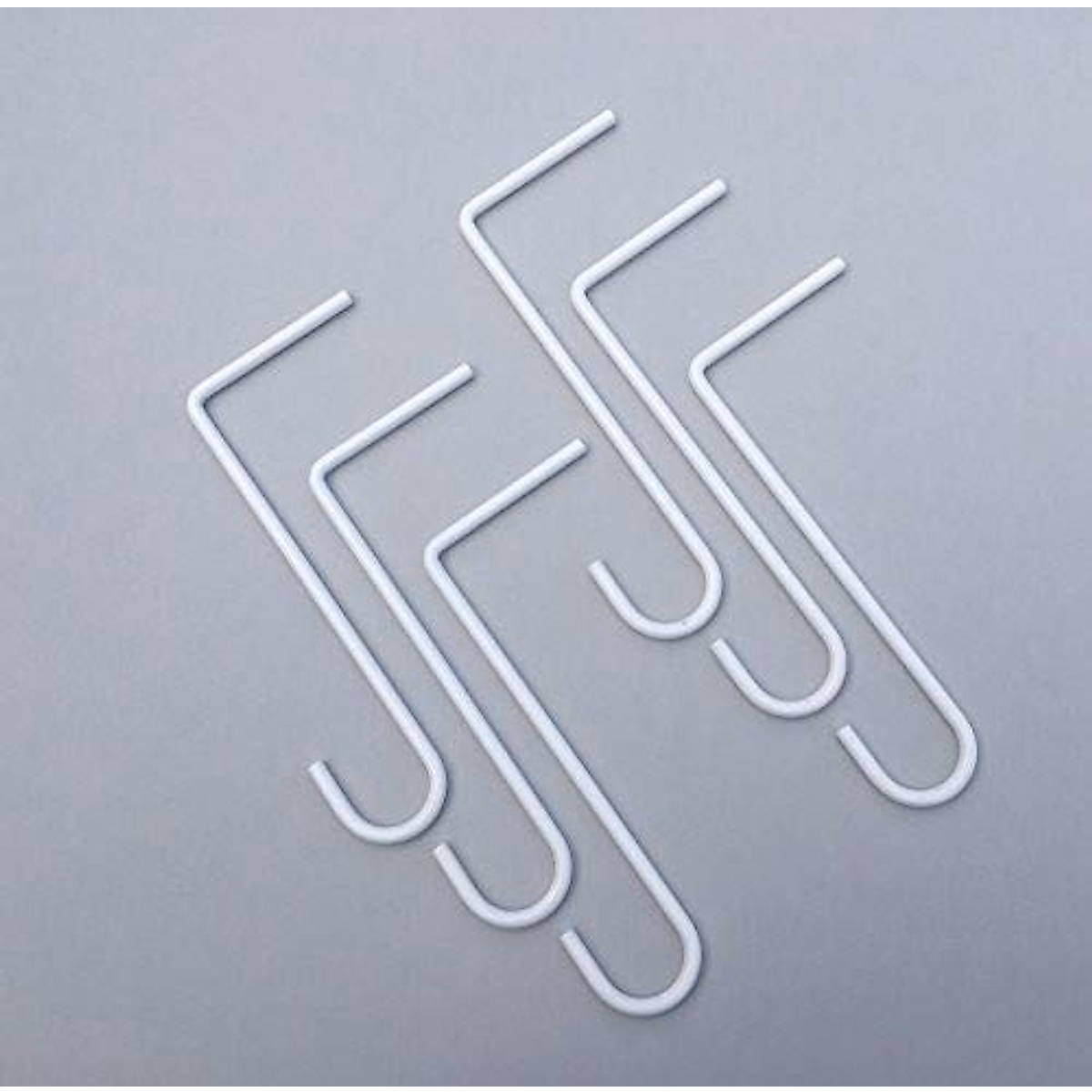 Solid White (6 Pack) Alumahangers ® Made in USA. Powder Coated Steel for Non Insulated Solid Patio Cover Hanger - Easy to use and Great for The Heavier Decorating Items! 3"x 8"