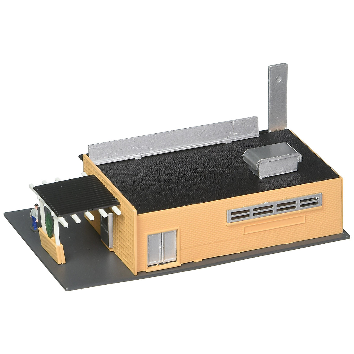 Bachmann Trains - PLASTICVILLE U.S.A. BUILT-UP BUILDING - DRIVE-IN BANK - N Scale