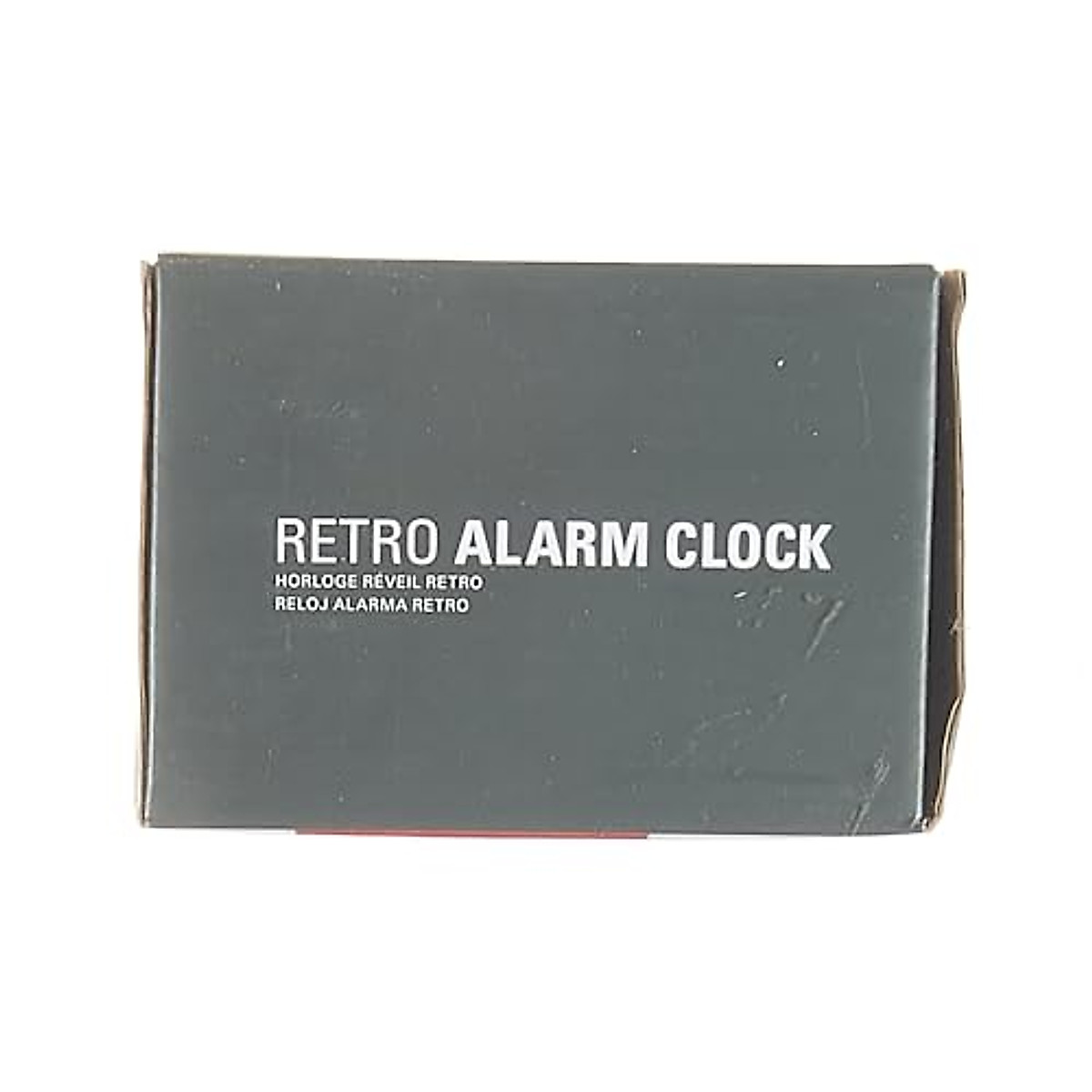 Kikkerland Battery Operated Retro Vintage Style Desktop Nightstand Bedside Office Classic Simple Alarm Clock, Beeping Alarm, Glow in Dark Hands, in Green