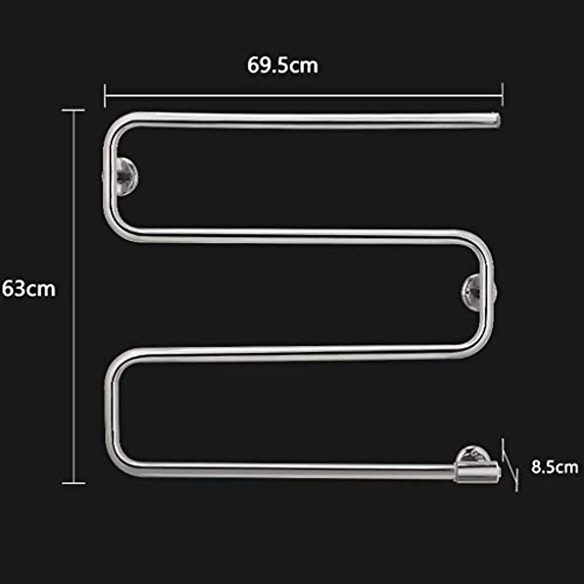 AFLHYJK Steel Electric Towel Rack - Stainless Steel Free Standing Electric Heated Towel Warmer Laundry Drying Rack