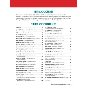 Scholastic Success with Fractions Grade 4 Workbook