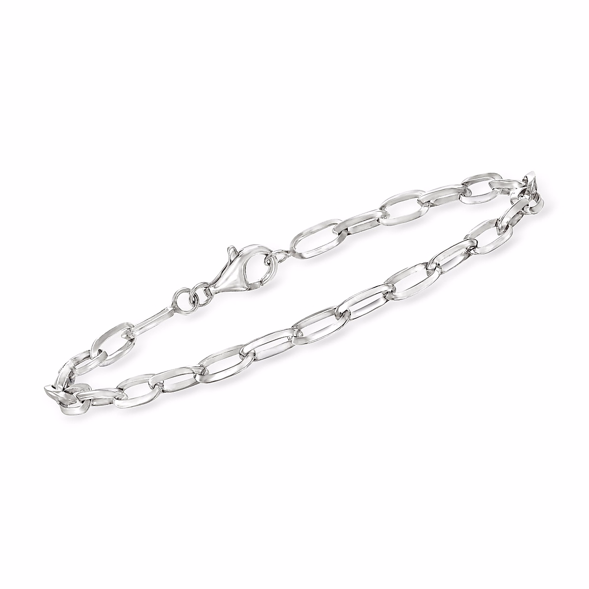Ross-Simons Solid Paper Clip Link Bracelet