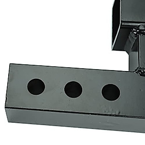 Hitch Receiver 2 Inch, Trailer 4" Drop/Rise Hitch Receiver Adapter Extension Class 3 2 Receiver Hitch with Pin and Clip