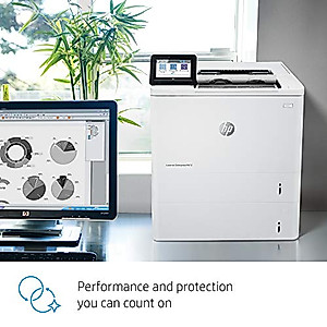 HP LaserJet Enterprise M612x Monochrome Printer with built-in Ethernet, 2-sided printing & extra paper tray (7PS87A), White