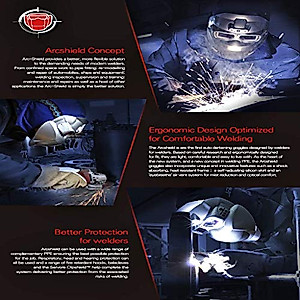 Servore Auto Shade Darkening Welding Goggle Arcshield 2 The world's first Auto-Darkening Protect Mask (Arcshield 1 Flash SV)