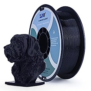 ZIRO PETG Filament 1.75mm,3D Printer Filament PETG 1.75 1KG(2.2lbs), Dimensional Accuracy +/- 0.03mm,Black