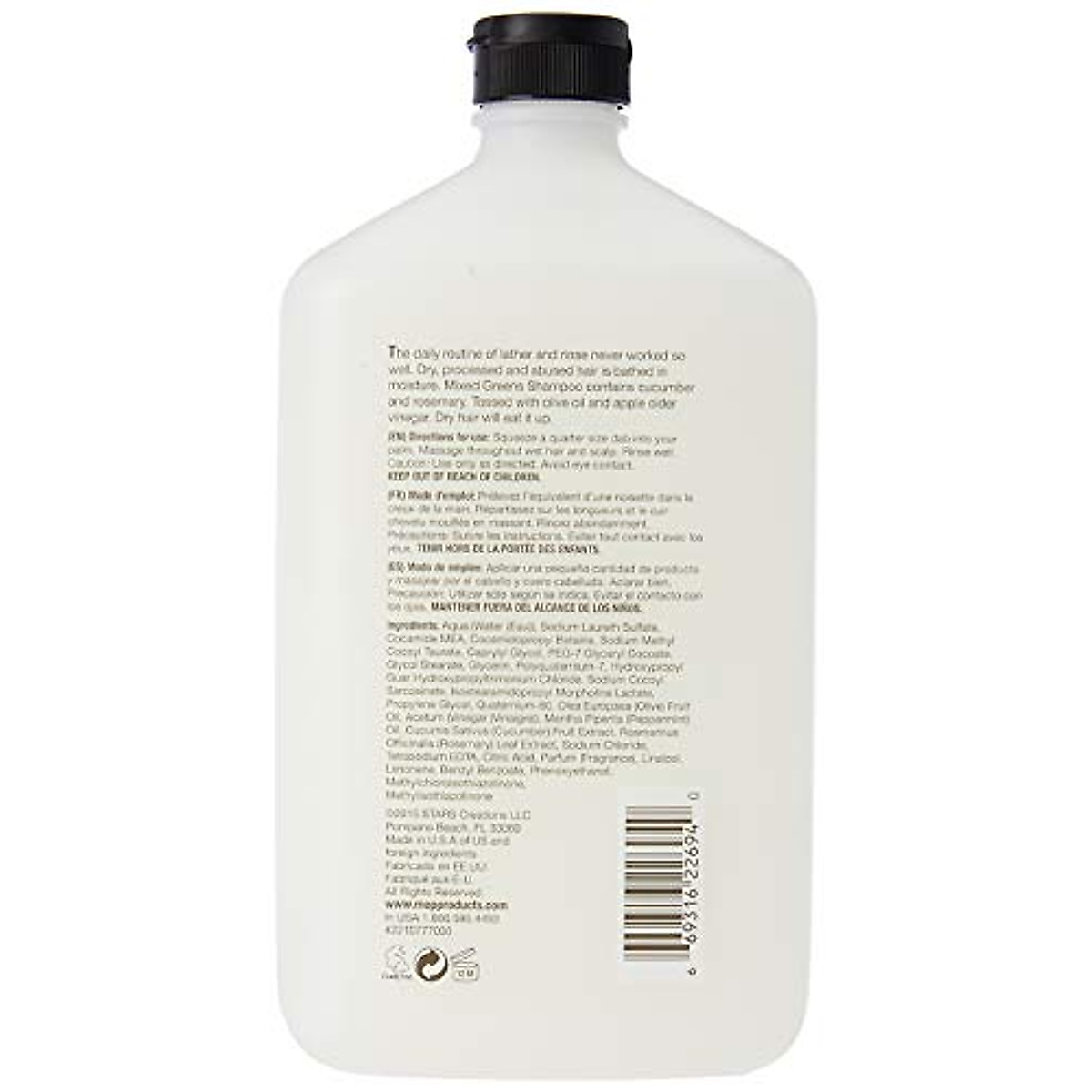 MOP Mixed Greens Moisture Shampoo, Fresh, 33.8 fl. Oz (Pack of 1)