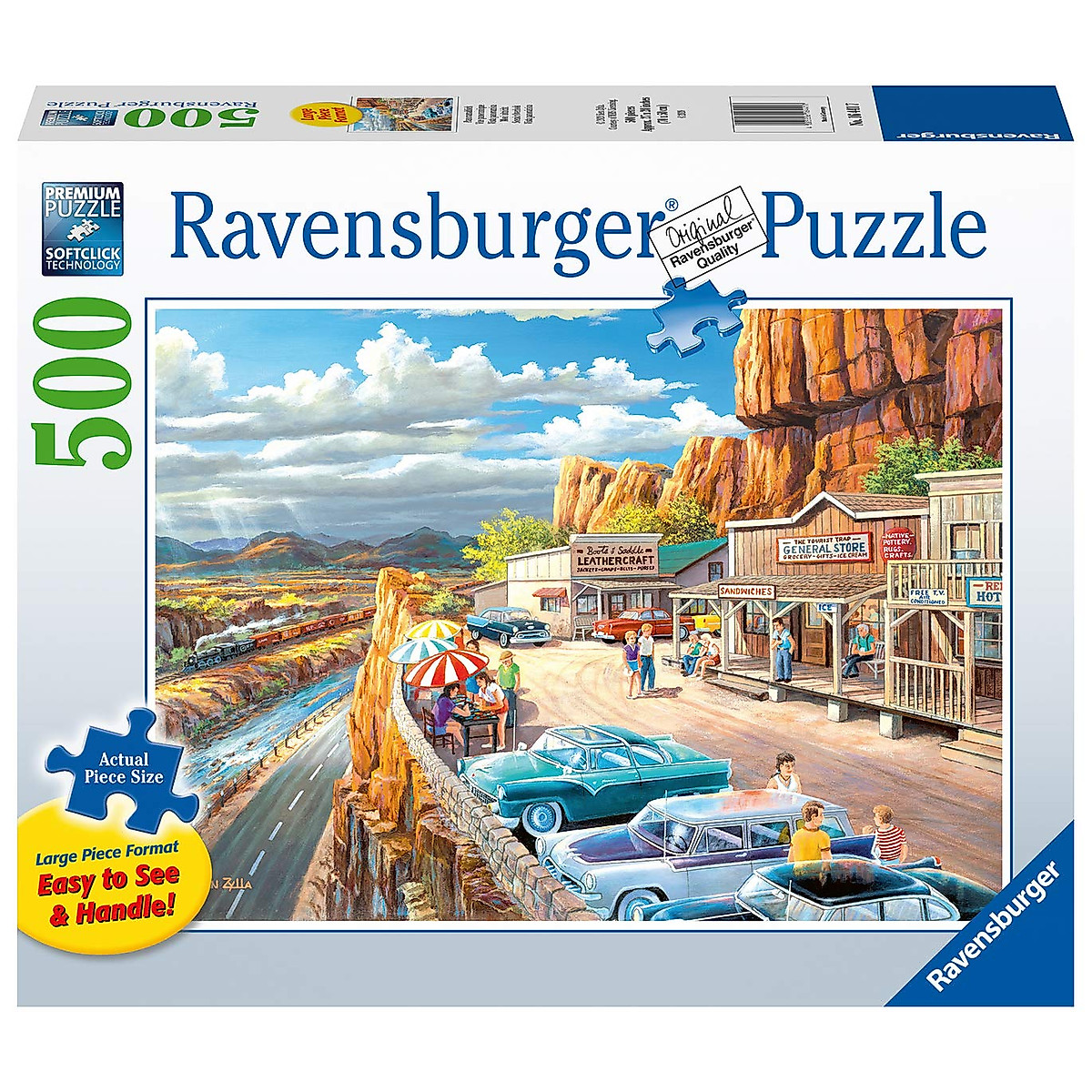 Ravensburger 16441 Scenic Overlook 500 Piece Large Pieces Jigsaw Puzzle for Adults - Every Piece is Unique, Softclick Technology Means Pieces Fit Together Perfectly