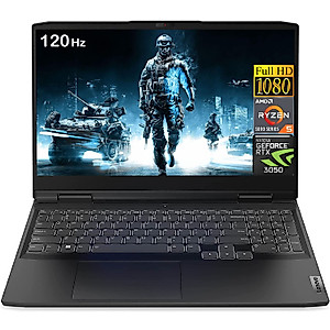 Lenovo IdeaPad 3 Gaming Laptop, NVIDIA GeForce RTX 3050, AMD Ryzen 5 6600H(Beat i5-12400F), 32GB DDR5 RAM, 1TB SSD, 15.6 Inch FHD Display, Wi-Fi, Windows 11 Home, Bundle with JAWFOAL