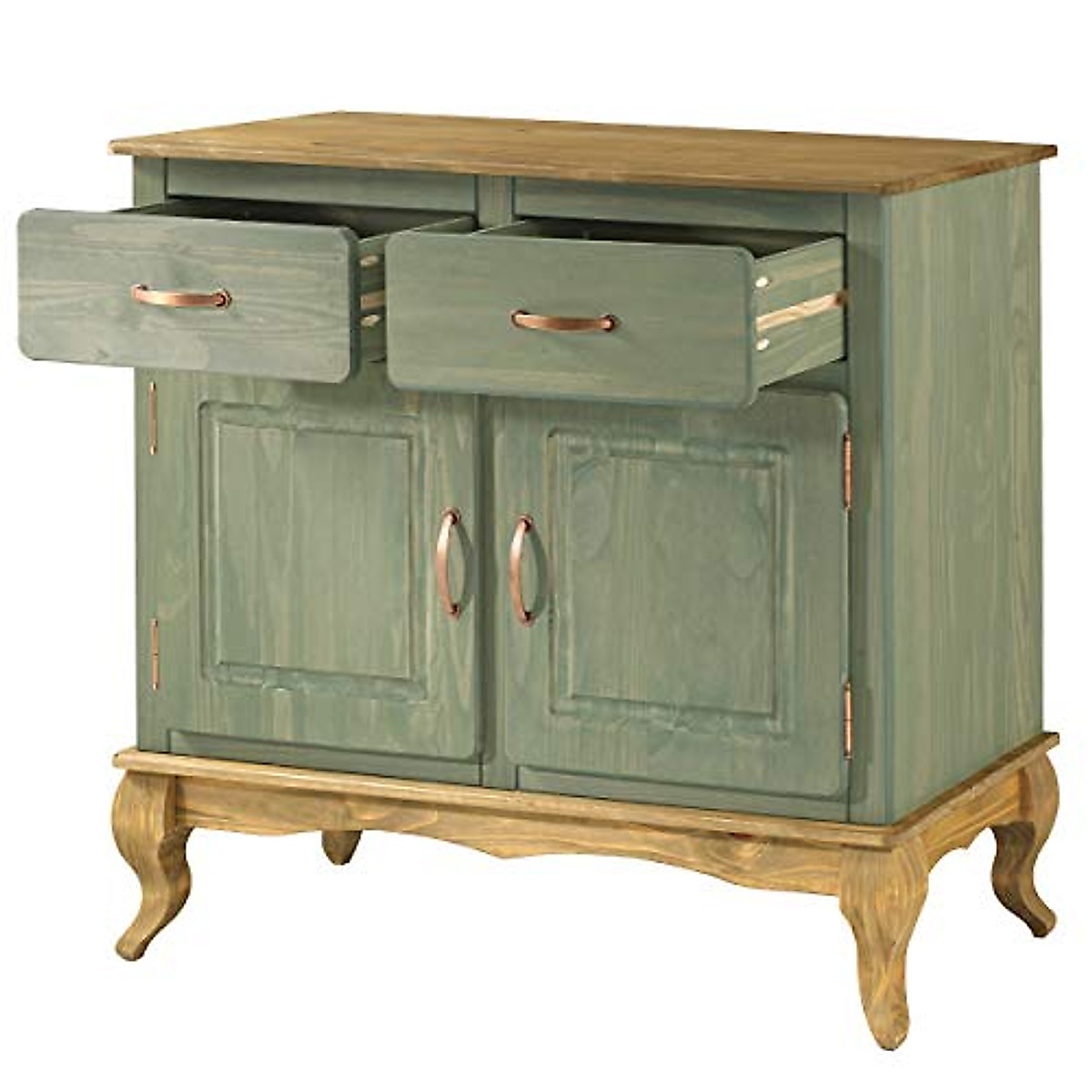 Furniture Dash Wood Buffet Sideboard Green