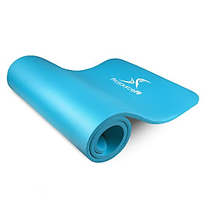 ProsourceFit Extra Thick Yoga and Pilates Mat ½” (13mm), 71-inch Long High Density Exercise Mat with Comfort Foam and Carrying Strap