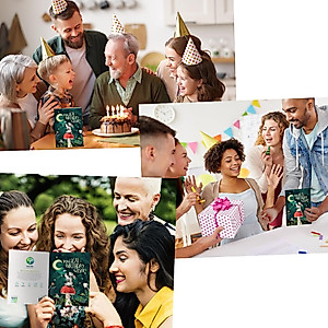 Tree-Free Greetings - Birthday Cards - Artful Designs - 1 Card + Matching Envelopes - Made in USA - 100% Recycled Paper - 5"x7" - Magical Wishes (GO65331)