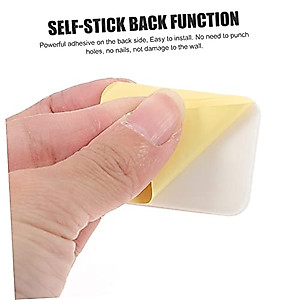 DOITOOL 32 Pcs Curtain Rod Hanger Adjustable Drop Hitch No Nail Curtain Rod Nail Free Adjustable Curtain Rod Holder No Drill Curtain Rod Brackets Shower Curtain Rod Abs White No Nails