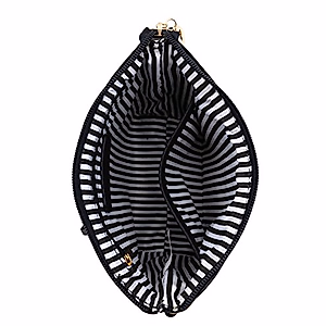 FashionPuzzle Small Fringe Crossbody Bag with Wrist Strap (Black)