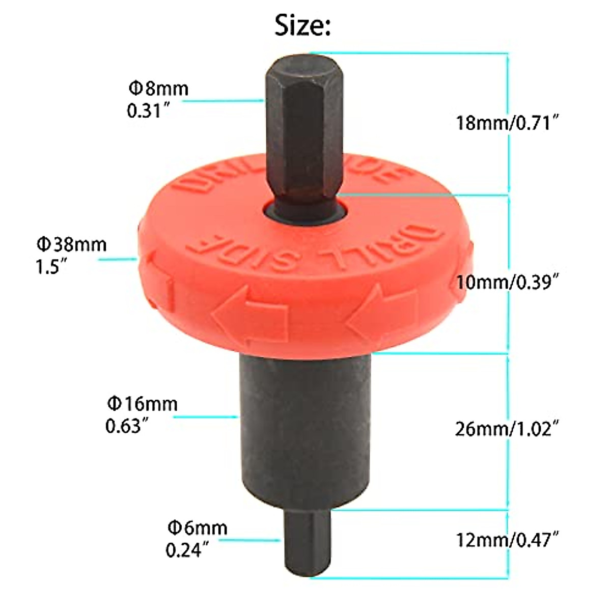 Electric Engine Drill Bit Adapter,Compatible with All Electric Start Capable Handheld Power Equipment Including String Trimmers,Leaf Blowers,Cultivators