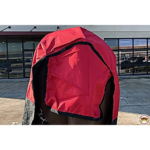 HILASON 600D Winter Waterproof Poly Pony Horse Blanket Red-56 Inches | Horse Blanket | Horse Blankets for Winter Waterproof | Horse Turnout Blanket | Horse Turnout