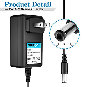 PwrON 9V AC/DC Adapter for Octane Fitness Q35 Q35e Q35c Q35ce Q37 xR3c xR4 xR4c xR4ci xR6 xR6e xR6ce Elliptical Treadmill Cardio Machine Power Supply Cord