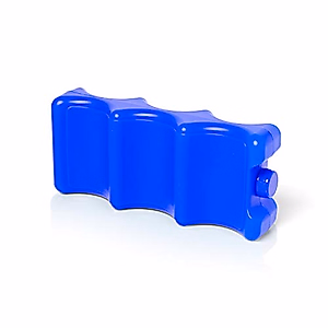 Luxja Reusable Ice Packs for Breastmilk Storage (Pack of 2), Breastmilk Bottle Ice Packs for Breastfeeding Working Mom, Blue
