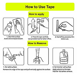 SAVtools Double Sided Tape Heavy Duty Nano Tape, 1.18 x 120 Inch, Removable & Clear, Extra Strong for Wall, Picture Hanging Carpet Decor DIY