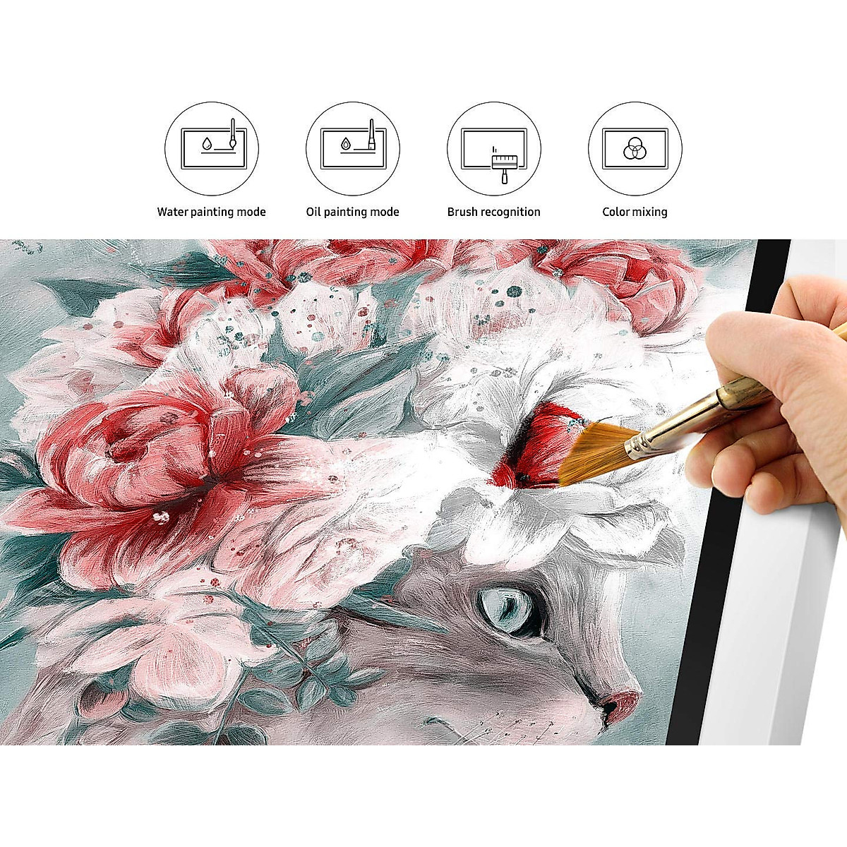 Samsung Flip 2 WM65R 65 Inch Digital Flipchart for Business 4K UHD 3840x2160 with Touch Screen, Wi-Fi, HDMI, USB and 3-Year Warranty (LH65WMRWBGCXZA) (Renewed)