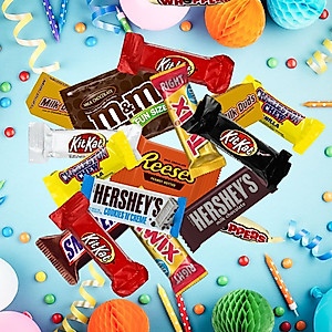 ULTIMATE Assorted 4 Lb. Chocolate Candy Variety Pack, Bulk Mega Candy Mix, Fun Size Assortment, Individually Wrapped Minis, Great for Easter Basket Fillers & Egg Hunts, Parties, Parades & Pinatas! (All Time Favorites, 4 Lbs.)