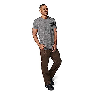 5.11 Tactical Men's Triblend Legacy Shirt, Short Sleeves, Premium Ink Graphics, Charcoal Heather, S, Style 41230ABL