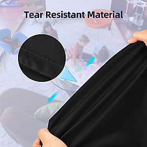 Laundry Bag Travel Extra Large with Drawstring Closure, 130L Blanket Storage Bags, Machine Washable Reusable Clothes Storage Bag for Blankets and Quilts, Toys Organizer(2 Large, Black)