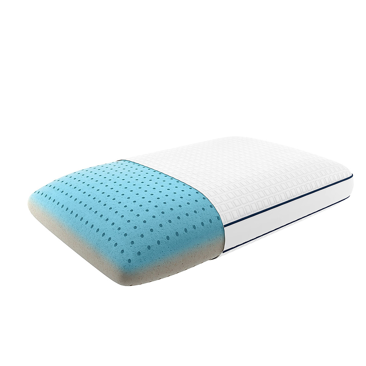 Serta Perfect Sleeper Copper Infused Memory Foam Pillow, Oversized Traditional, 1 Count (Pack of 1),White, 25-Inch (Length) by 16-Inch (Width) by 5.50-Inch (Height)