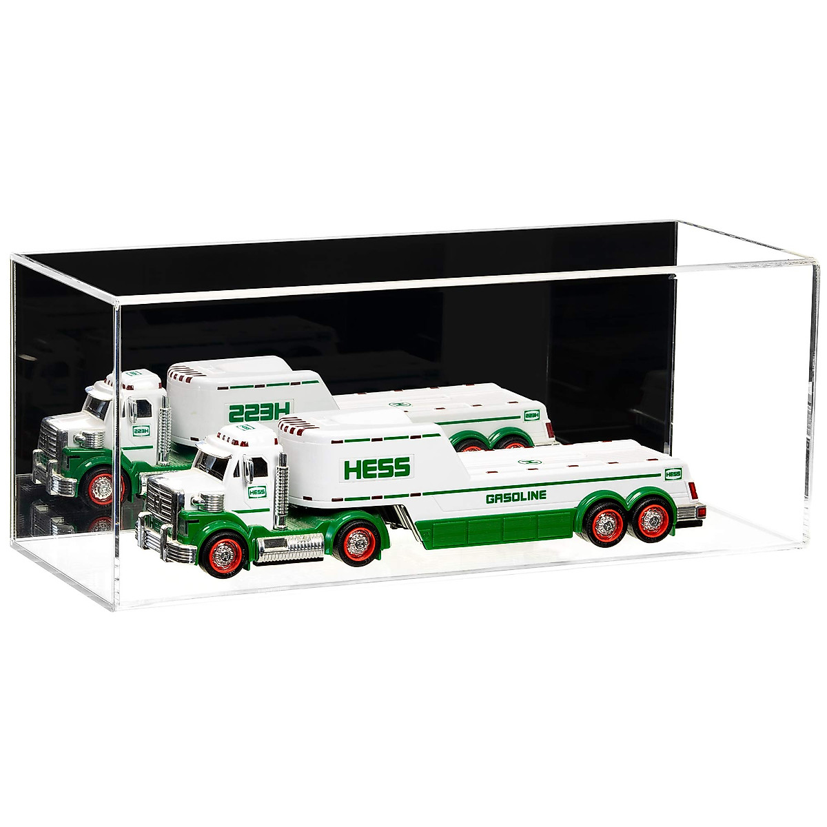 Better Display Cases Clear Acrylic Table Top Figurine Display Case with Mirror for Doll Bobblehead Action Figure or Collectible Toy Figure (A085-MB)