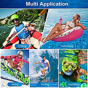 IP68 Floating Waterproof Phone Pouch, Universal Sponge Water Proof Cell Phone Case Bag with Adjustable Lanyard, Protector Pouch for iPhone 14 13 12 11 Pro Max Samsung S23 Google, Up to 6.7'' Black