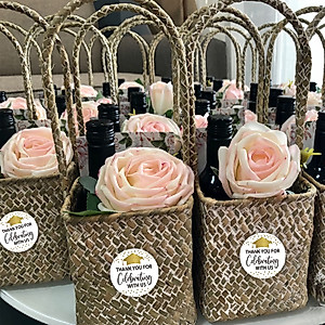 Thank You for Celebrating with Me Stickers, Graduation Favor Stickers, Birthday Favor Stickers, 50 Pieces, 2"