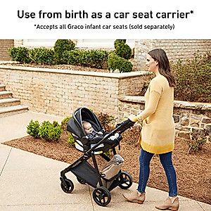 Graco Modes Element Stroller | Baby Stroller with Reversible Seat, Extra Storage, Child Tray, Gotham