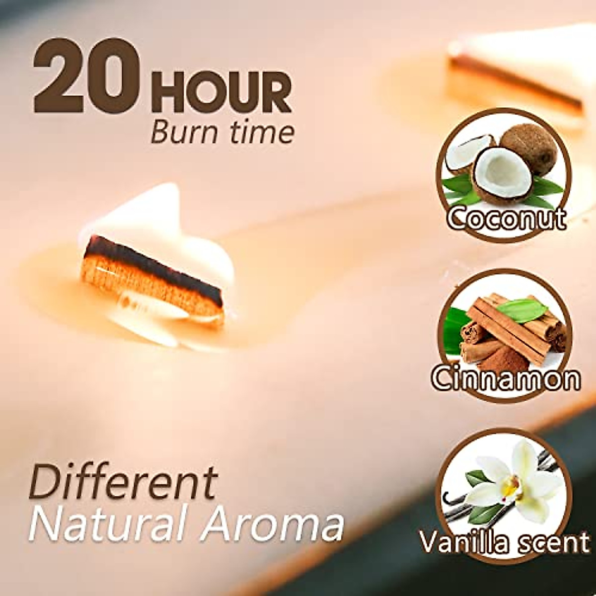 Kiwi Homie 9.06" Wooden Dough White Bowl Candles Wood Hand Poured Soy Wax Candle, Farmhouse Long Dough Bowl Candles for Table, 3 Cherry Wood Wick Candle for Wedding Gift (Cinnamon)