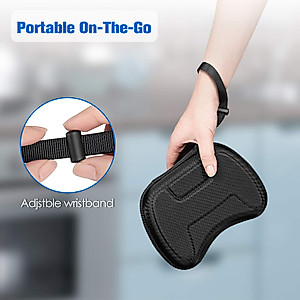 Fintie Carrying Case for Nintendo Switch/Switch OLED Model Pro Controller/Sony-PS5 Wireless Controller - [Shockproof] Hard Shell Protective Cover Travel Bag with Inner Pocket, Black