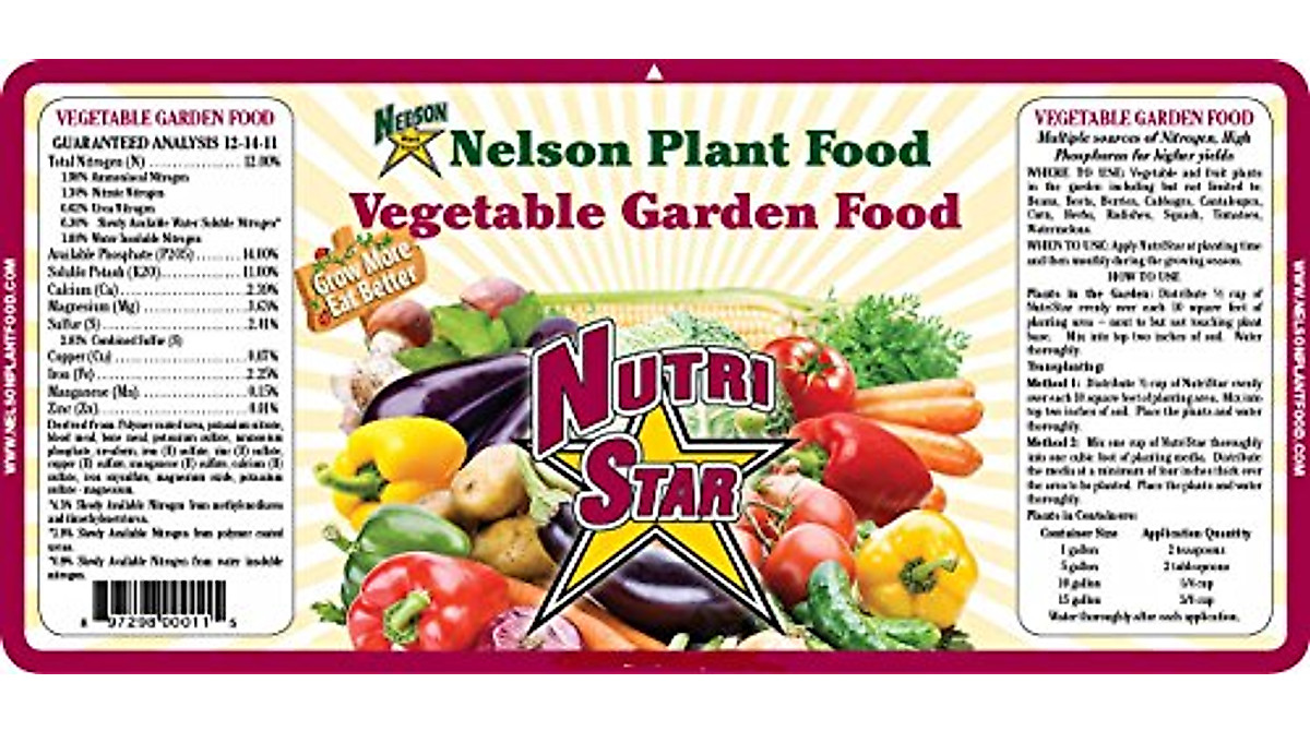 NutriStar Vegetable Garden Plant Food for Healthy, High Yields