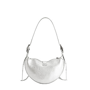 JW PEI Women's Tessa Metallic Pleating Shoulder Bag - Silver