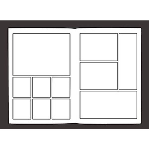 Blank Comic Book: Variety of Templates, 2-9 panel layouts, draw your own Comics