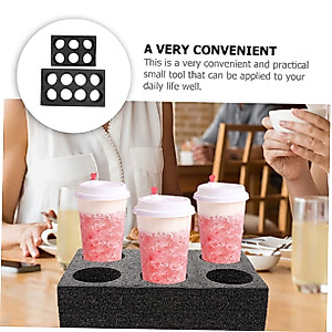 Baluue 2pcs Milk Tea Drink Cup Holder Shelf Braces Coffee Drink Outdoor Accessories Drink Holder Tray Drink Carrier for Takeaway Bottle Tray Beverage Takeout Accessory Cup Tray