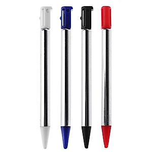 Metal Short Adjustable Styluses Pens for Nintendo 3DS DS Extendable Stylus Touch Pen Replacement (Metal Black)