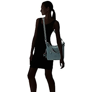 Kipling Women's Belammie Handbag, Organize Accessories, Spacious Interior, Removable Shoulder Strap, Travel Bag, Light Aloe Tonal