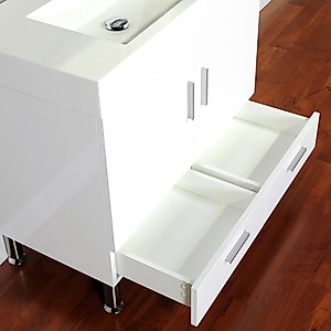 Alya Bath Ripley Bathroom Vanity, 36 inch, White