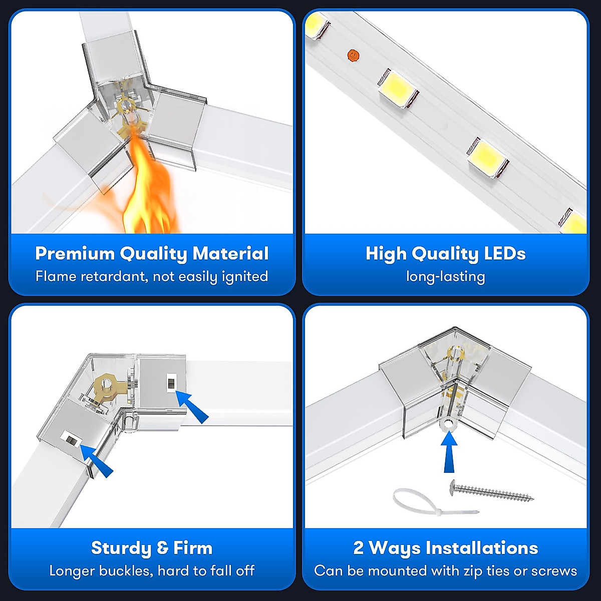 Sararoom 25 Pack Hexagon LED Garage Lights, 168W 17976LM Super Bight Car Detailing Ceiling LED Shop Light, 6500K Daylight LED Wall Lights for Garages, Shops, Basements, Repair Shops, Car Washes