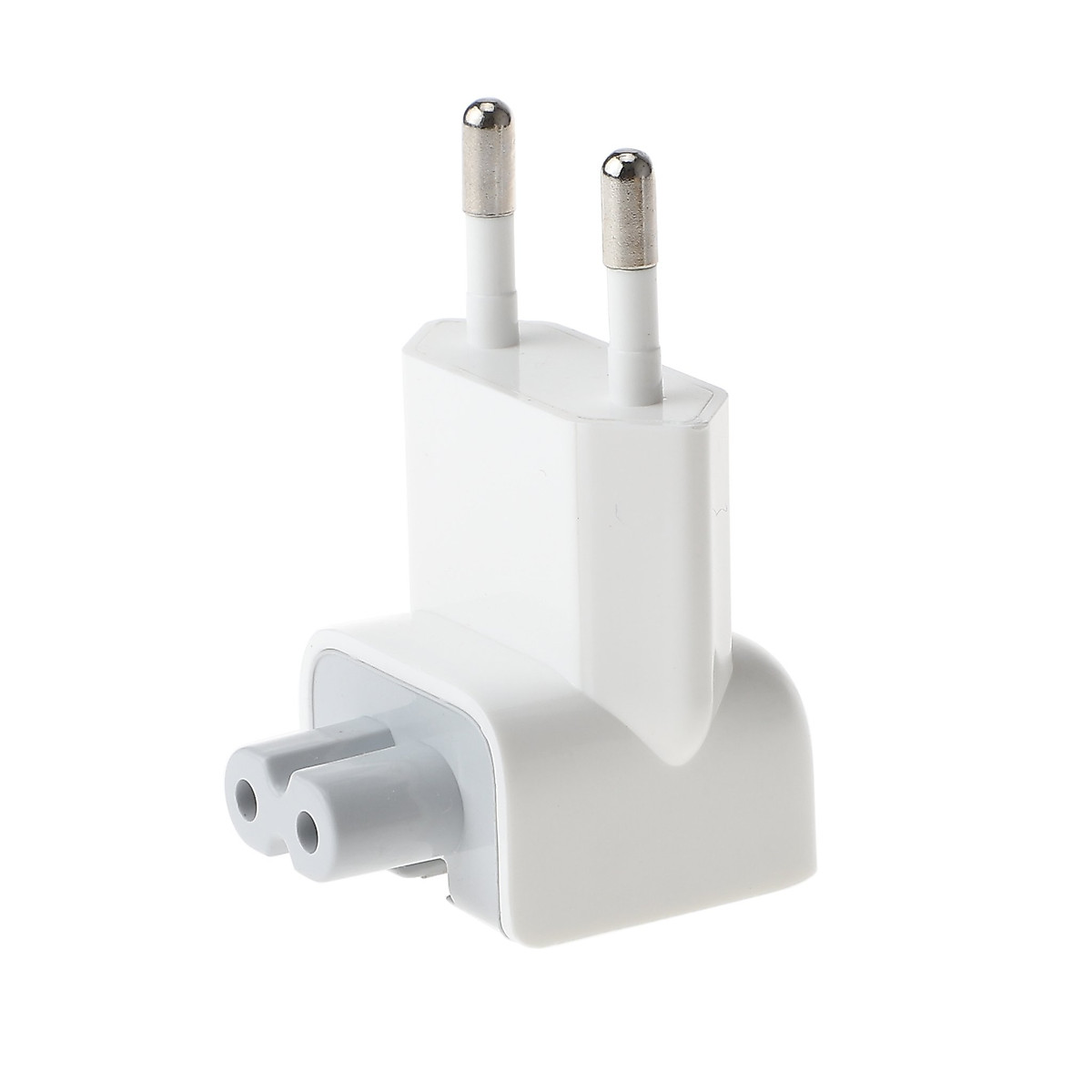 WOVTE Europe Plug Converter Travel Charger Adapter for Apple iBook MacBook White Pack of 2